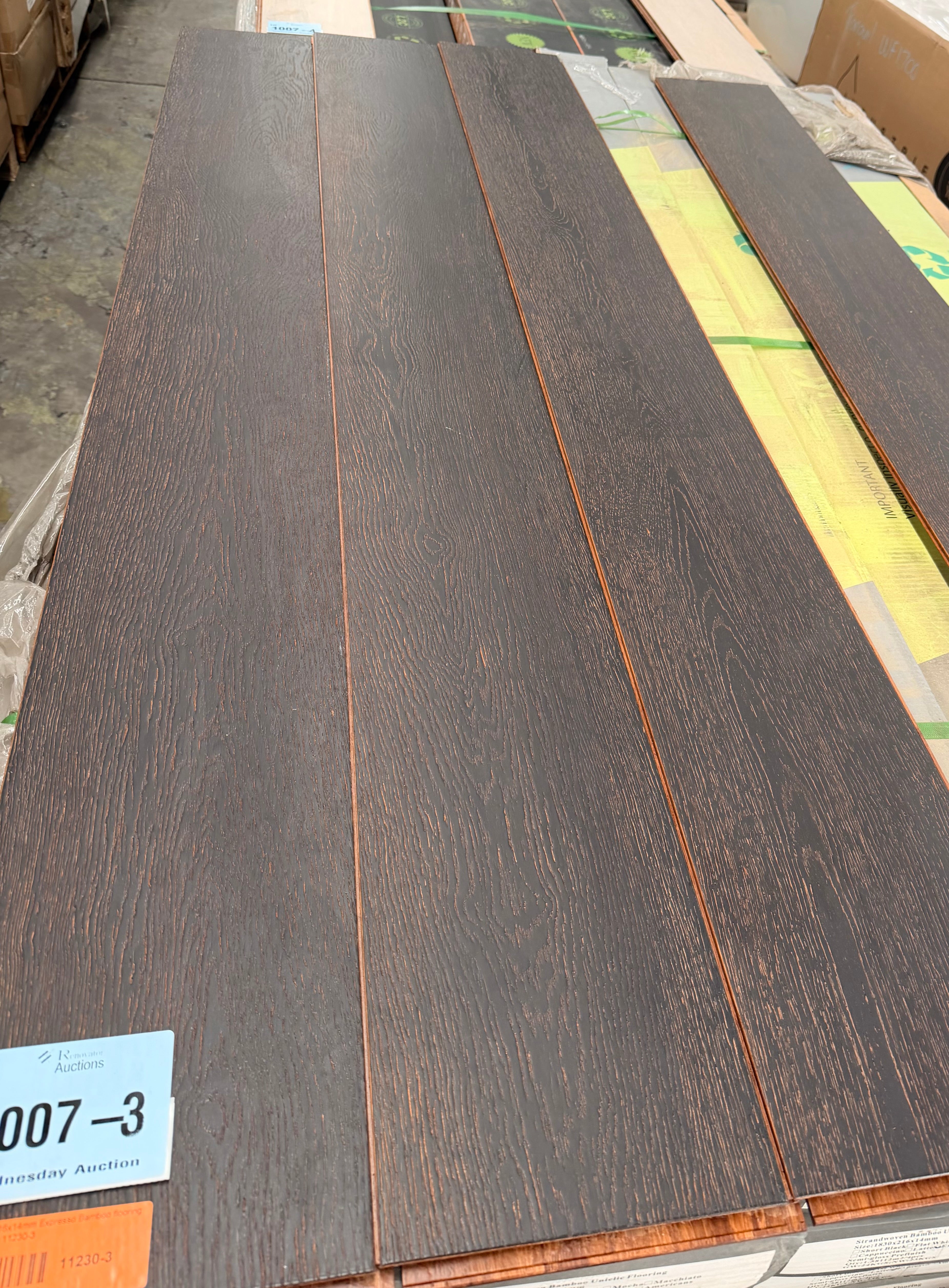 1830x216x14mm Expresso Bamboo Flooring $30 sqm (Pick up only)