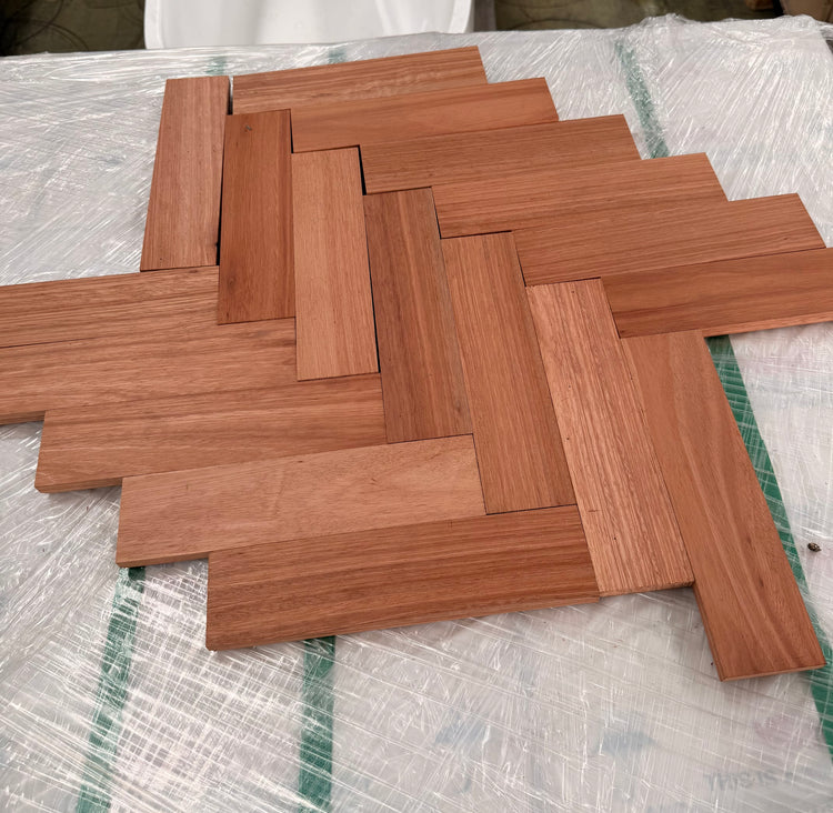 260x65x19mm Rose Gum Select grade parquetry flooring $29.95sqm (Pick u