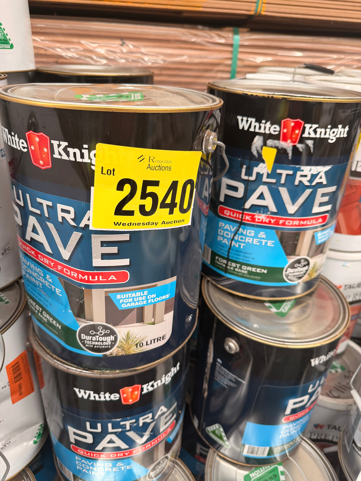 10 litre White Knight ultra pave forest green tintable base paving and